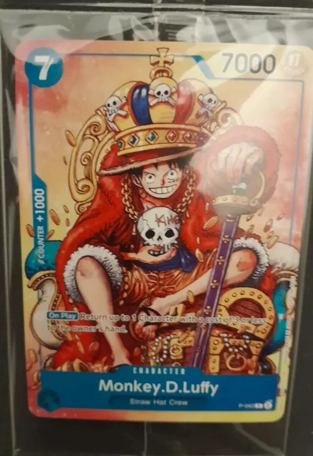 ONE PIECE TCG Monkey D Luffy Promo Card P-043 Anglais EUR 40,00 - PicClick FR