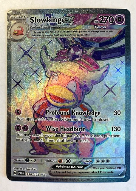 POKEMON PALDEA EVOLVED - SLOWKING EX - ULTRA RARE - 238/193 - NM/M $6. ...