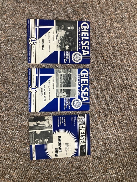 CHELSEA FC PROGRAMMES Home Games 1967-68 Season £9.03 - PicClick UK