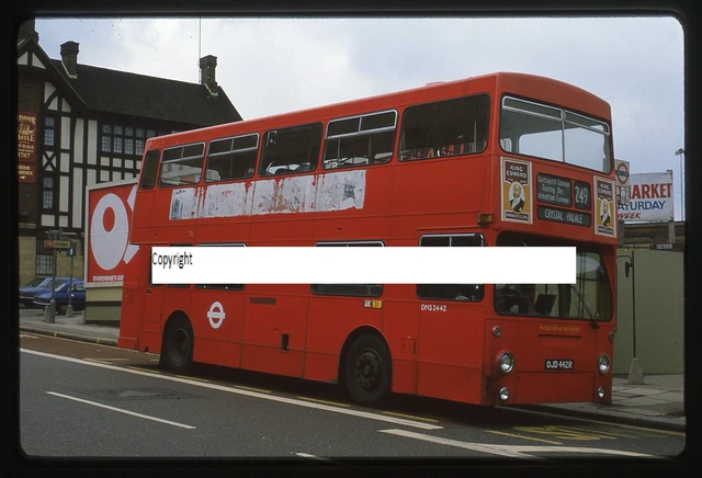 LONDON TRANSPORT BUS Colour Photograph DMS Fleetline DM 2535 THX 535S ...