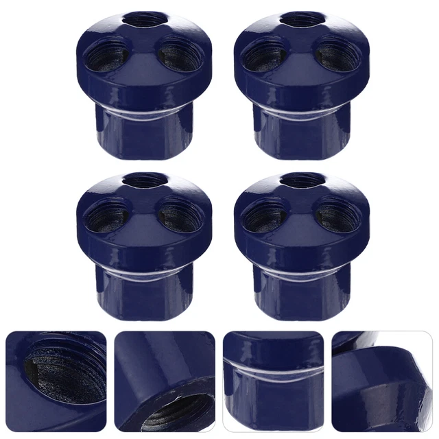 4 PCS AIR Distribution Block Exhaust Splitter Cylinder Manifold for ...