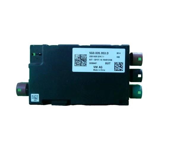 VERTEILER HUB USB Spannungswandler 5G0035953D VW Polo AW Golf 7 Touran ...