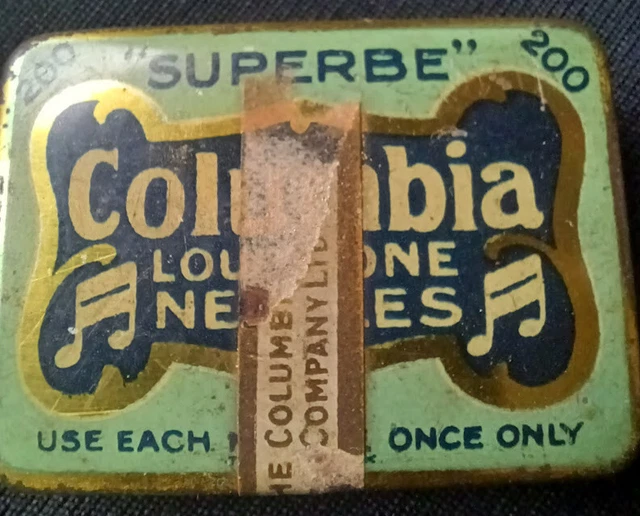COLUMBIA LOUD TONE Gramophone Needles AND Tin. APPROX 52 NEEDLES £15.99 ...