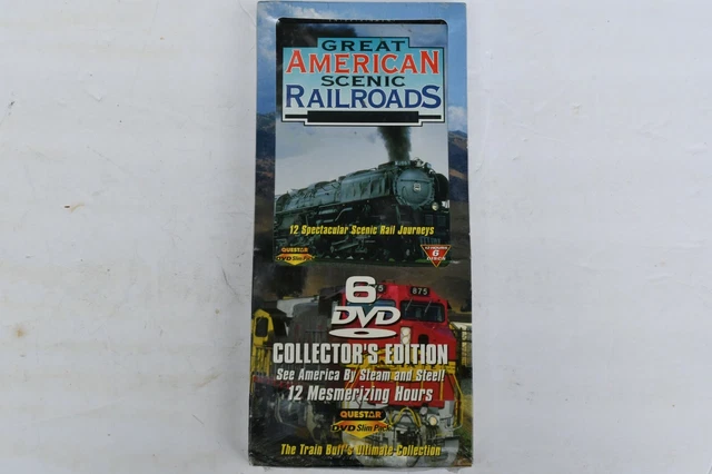 QUESTAR DVD COLLECTION GREAT AMERICAN SCENIC RAILROADS 6 Discs BRAND ...