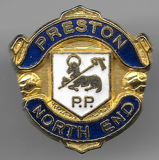 PRESTON NORTH END enamel football badge £5.99 - PicClick UK