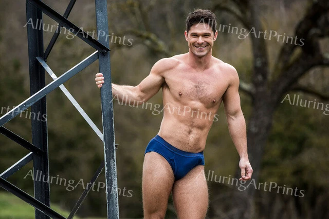 CRAIG MARKS MALE Model Print Slender Handsome Shirtless Beard Beefcake Man N552 £4.87 - PicClick UK