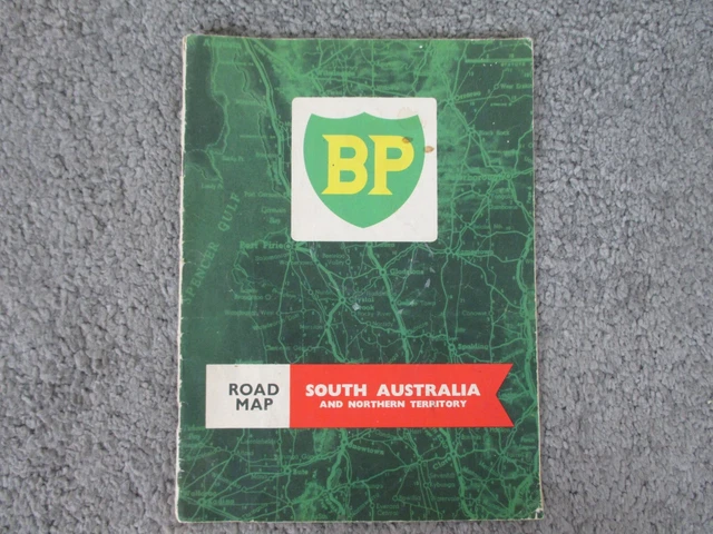 VINTAGE BP ROAD Map South Australia and Northern Territory, Cars (Rare ...