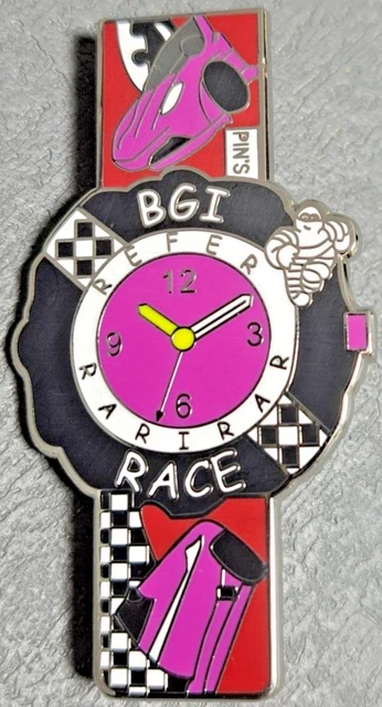 1 PIN'S RARE Montre Watch Doree Michelin Race Ferrari Creation Qualite Arthus! EUR 3,99 ...