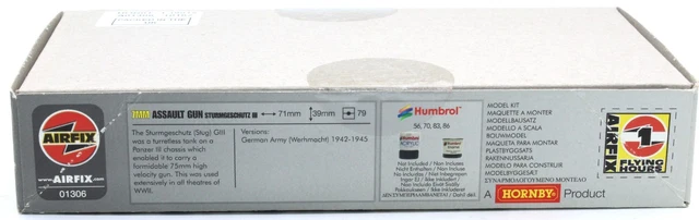 AIRFIX 01306 DEUTSCHER Panzer 75mm Sturmgeschütz III / WWII Bausatz OVP ...