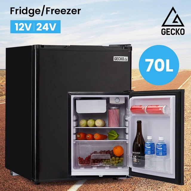 GECKO 70L PORTABLE Bar Fridge and Freezer 12V/24V Caravans Camping ...
