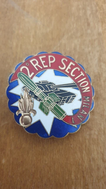 INSIGNE 2 ÉME REP SECTION MILAN 1 fab us GERVASI parachutiste légion ...