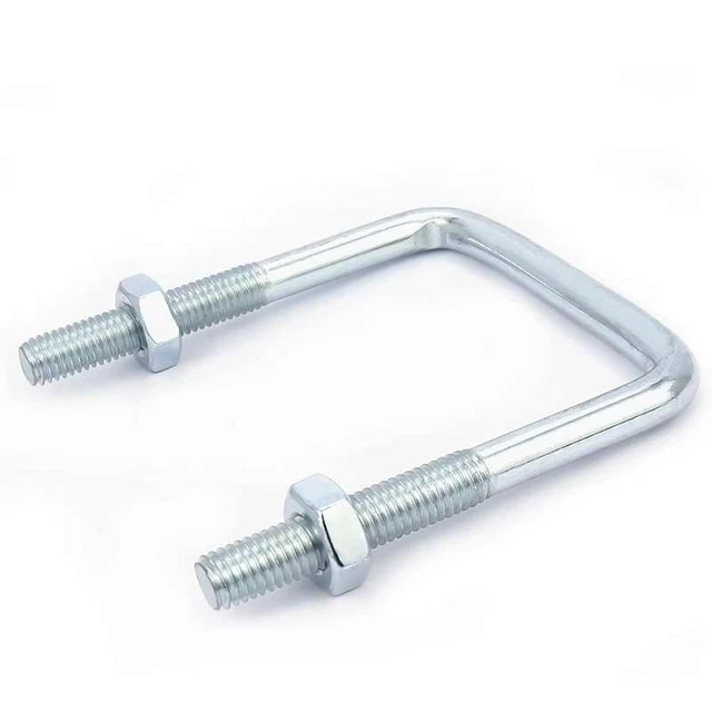 SQUARE U BOLTS Nuts Zinc Plated Bracket M6 M8 - M16 for Car Boat Farm ...