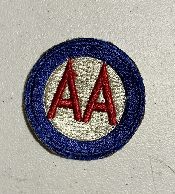 WWII ERA US Army Anti Aircraft Command AA Shoulder Patch WW2 insignia ...