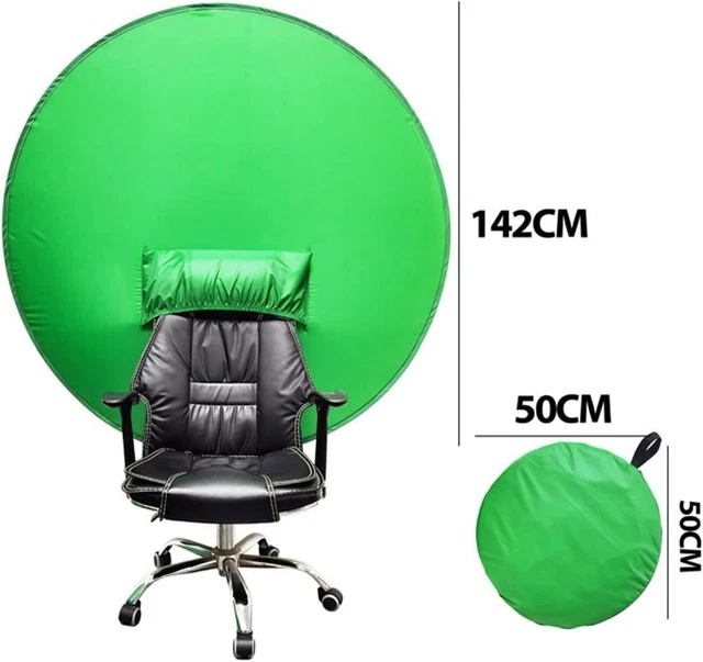 GREEN SCREEN BACKDROP, 55.9inch Round Green Screen Chair Background ...