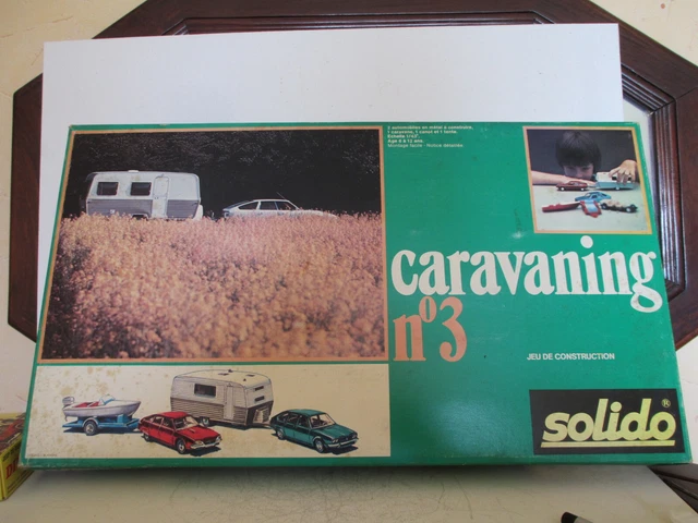 SOLIDO DEMONTABLE 449 Coffret Caravaning 3 Mib Rare Never Opened Jamais ...