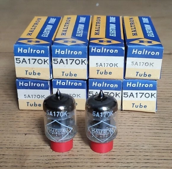 MATCHED PAIR 2X 5A170K VERY BEST 6688 / E180F NOS NIB gold pins 真空管 ...