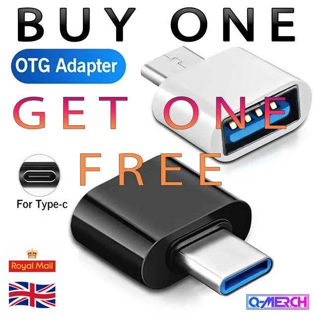 BOGOF: 8-PIN IOS, Micro, USB A to Type C OTG, HDMI Adapters Converters ...