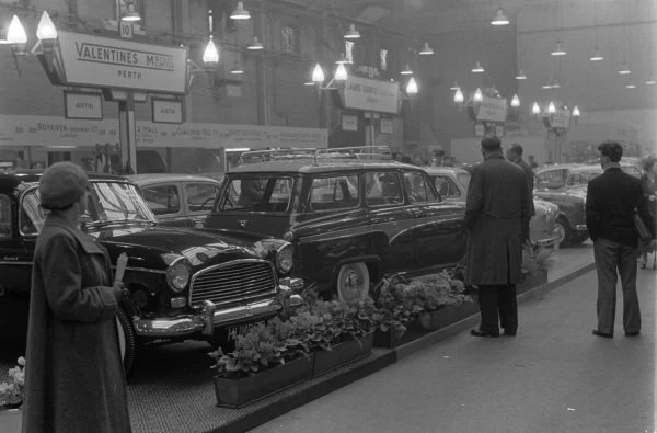 HUMBER HAWK AND Austin A60 Countryman Estate Car Motor Show 1957 Car ...
