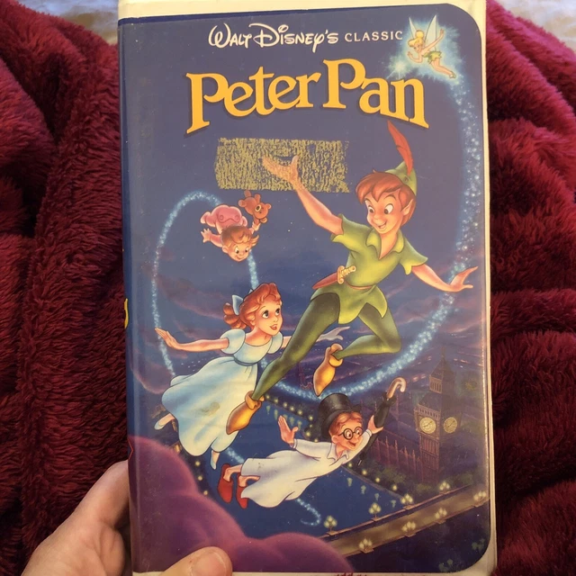 PETER PAN WALT Disneys Classic Black Diamond VHS Tinker Bell Fairy Dust ...
