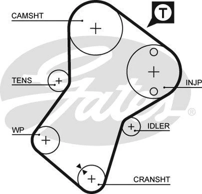 KIT CINGHIE DENTATE - GATES K015049XS EUR 112,14 - PicClick FR