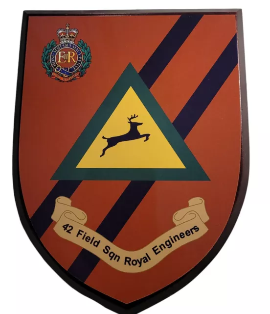 42 FIELD SQUADRON Royal Engineers Uk Made Full Face Veterans Wall Plaque £19.99 - PicClick UK