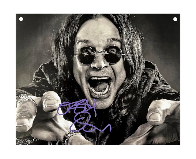 OZZY OSBOURNE ACTUAL copy of Ozzy Osbourne autograph Metal Aluminum ...
