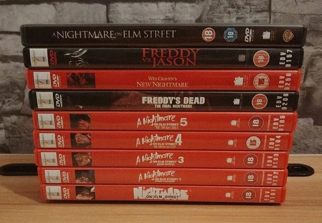 A NIGHTMARE ON Elm Street Dvd Collection £105.00 - PicClick UK