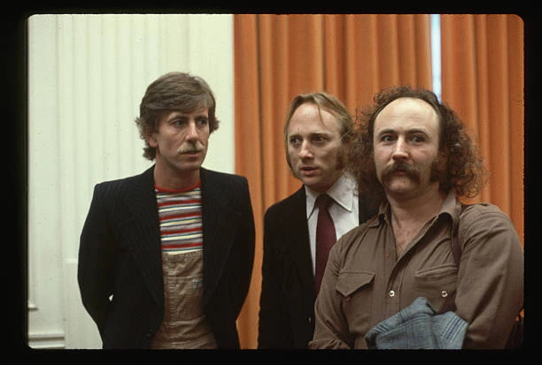 DAVID CROSBY STEPHEN Stills and Graham Nash of the band Crosby Sti- Old ...