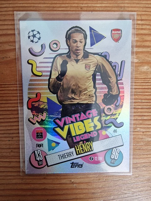 THIERRY HENRY VINTAGE Vibes Legend Match Attax 2024/2025 Arsenal 24/25 # 416 £2.54 - PicClick UK