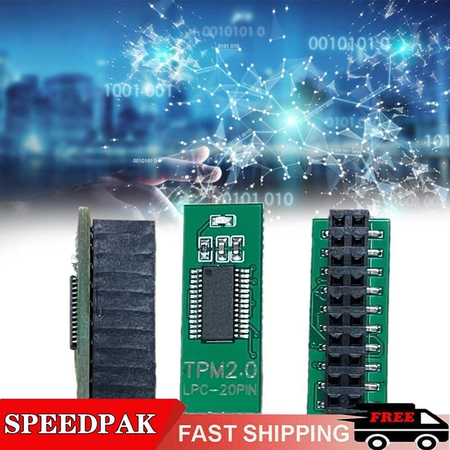 TPM2.0 20-PIN TPM Module LPC TPM 2.0 Trusted Platforms Authentic U8S5 £ ...