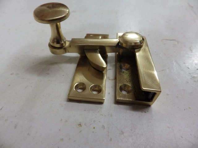 BRASS SASH WINDOW fastener,lever arm smooth victorian Knob,Superior ...