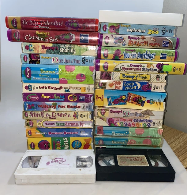 BARNEY VHS LOT Of 30 (Clamshells & Paper Sleeves) No Doubles - Used ...