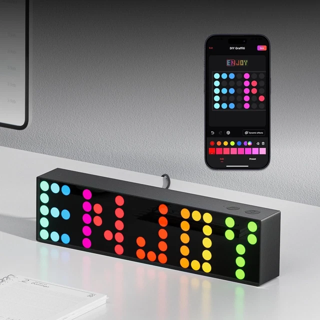 YEELIGHT SMART LED Pixel Table Lamp, DIY Desk Lamp 16M Colors, Music ...