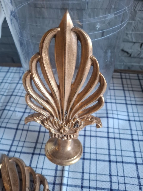 2 ANCIENS ÉLÉMENTS rideaux embout de rideaux shabby chic EUR 50,00 ...