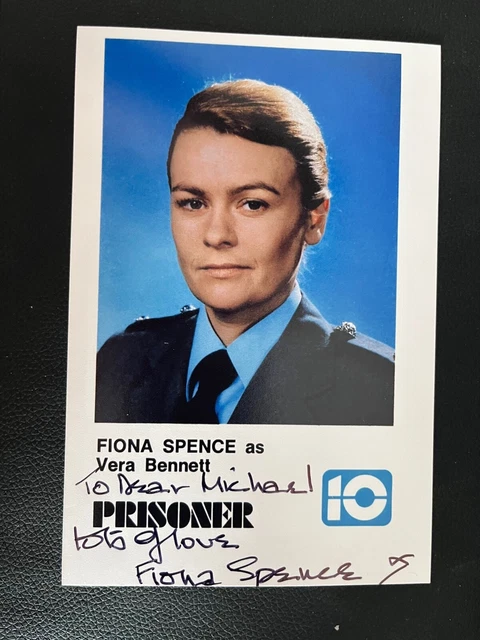 FIONA SPENCE - Prisoner Cell Block H Actress - Excellent Signed Photo £ ...