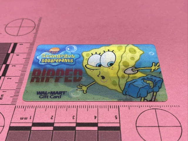 WALMART LENTICULAR COLLECTABLE Gift Card SpongeBob SquarePants ...