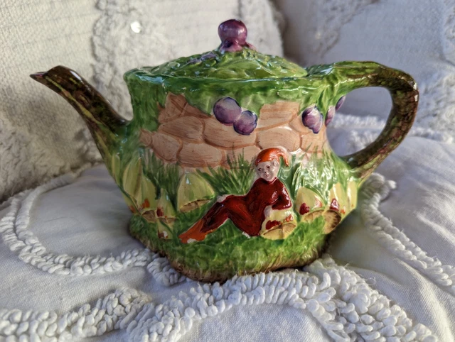 1930S ART DECO Period Royal Winton Grimwades Pixie Teapot Tea Pot Fairy ...