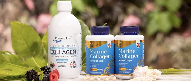 REVERSE LIFE - High Strength Marine Collagen Liquid -Skin, Hair, Nails ...