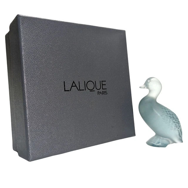 STATUETTE VERRE DÉPOLI Lalique® France petit canard EUR 150,00 - PicClick FR