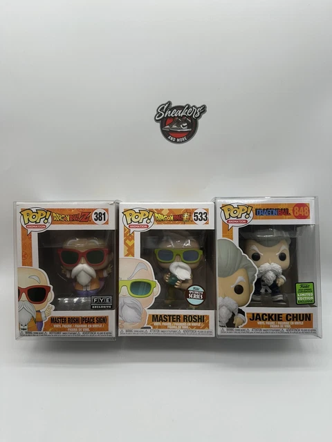 FUNKO! POP DRAGON Ball Z DBZ Master Roshi Jackie Chun #381 533 848 FYE ...