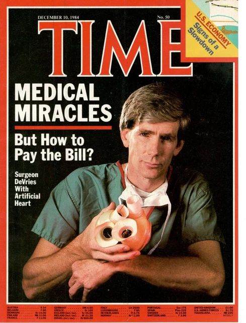 1984 TIME WILLIAM Devries With Artificial Heart Solo Cover Originale ...