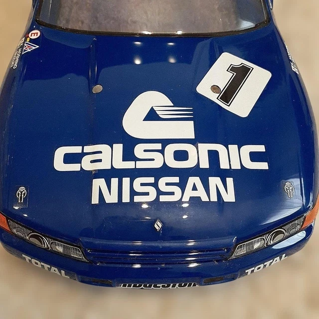 TAMIYA CALSONIC SKYLINE 1/10 RC Body Parts Chassis Set AS-IS £172.51 ...