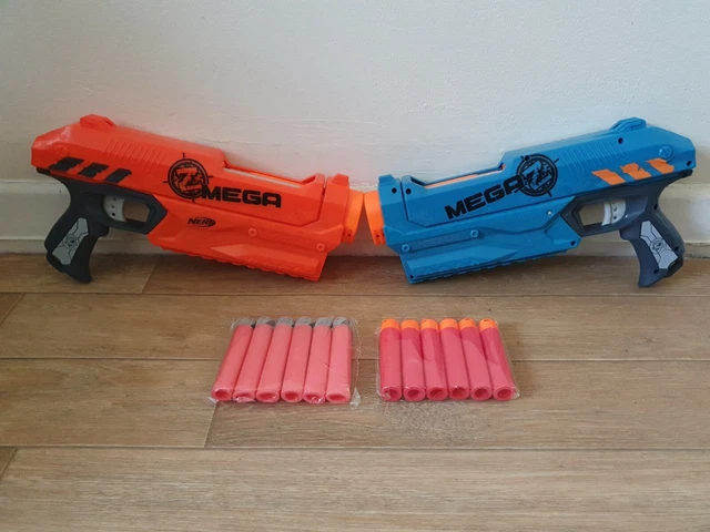 NERF GUN BUNDLE rare zombie strike MEGA Magnus pistols vgc + bullets 16 ...