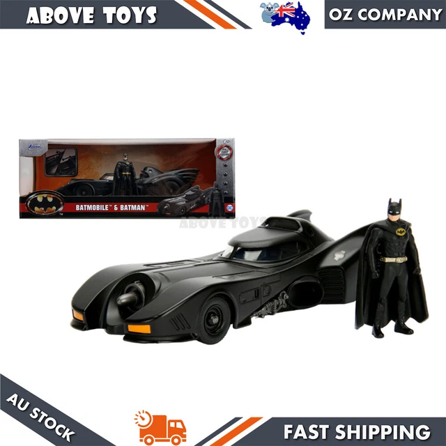 JADA 1:24 SCALE Batman 1989 Batmobile With Batman Figure Black Diecast ...