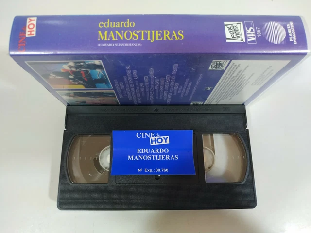 EDWARD SCISSORHANDS TIM Burton Johnny Depp - VHS Tape Spanish - 3T $55. ...