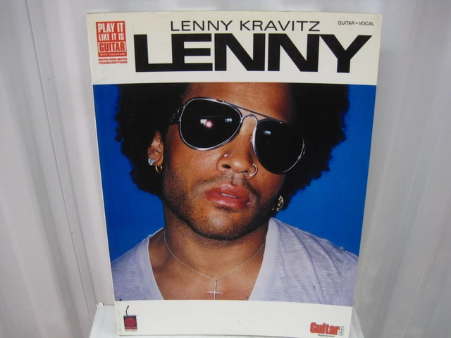 LENNY KRAVITZ LENNY Sheet Music Song Book Songbook Guitar Tab Tablature ...