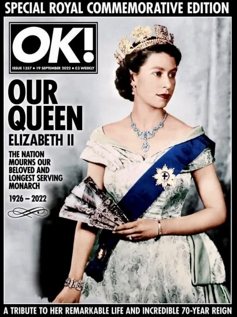 OK! MAGAZINE QUEEN Elizabeth II Death Commemorative Tribute Edition Souvenir £25.00 - PicClick UK