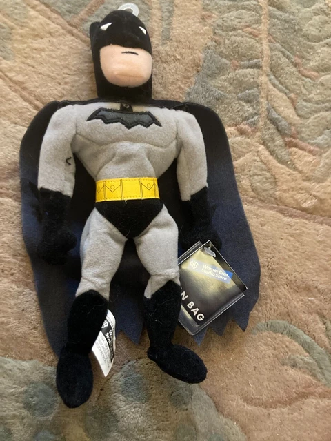 WARNER BROTHERS WB wb bat man batman hero 8inches beanie bean bag £10.99 - PicClick UK