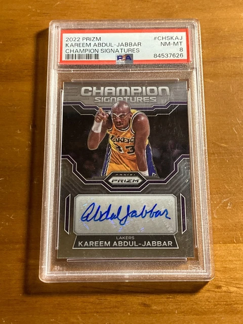 2022-23 PANINI PRIZM KAREEM ABDUL-JABBAR Champion Signatures Auto #CHS-KAJ PSA 8 EUR 1,16 ...