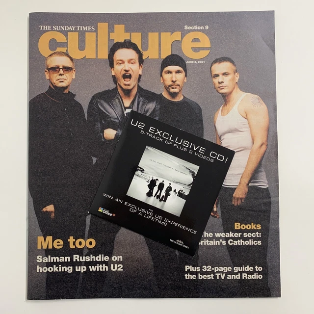 THE SUNDAY TIMES Magazine U2 couverture gratuite 5 pistes EP Plus 2 ...